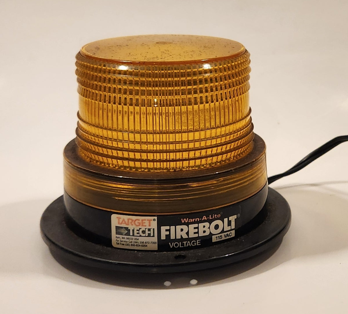Target Tech Warn-A-Lite Firebolt Magnetic Orange Amber Strobe Light 11 ...