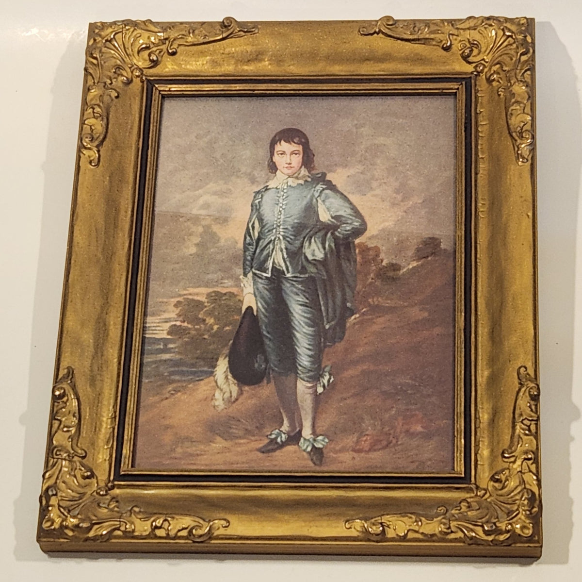 Thomas Gainsborough (1770) The Blue Boy Art Print Painting in Ornate F ...