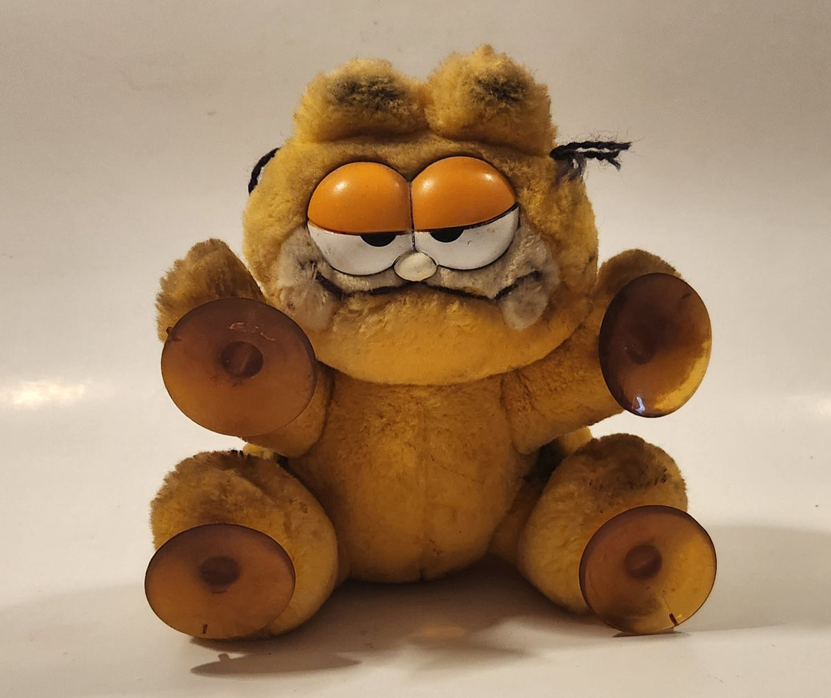 1978, 1981 Dakin Paws Garfield 'I'm Climbing Walls For You' 6 1/2" Tal ...