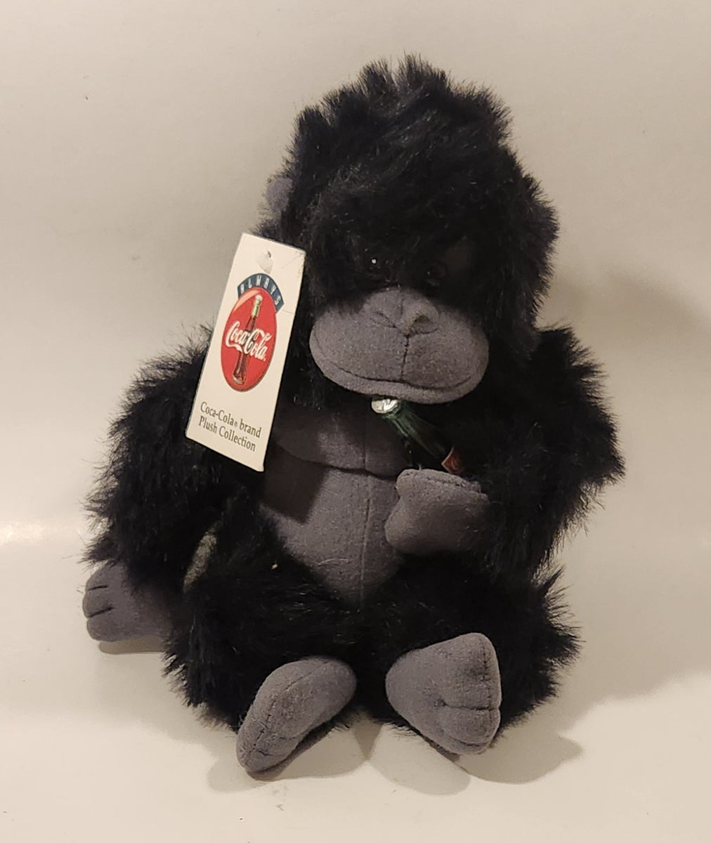 1996 Play By Play Coca Cola Gorilla 10" Tall Toy Stuffed Plush Mascot ...