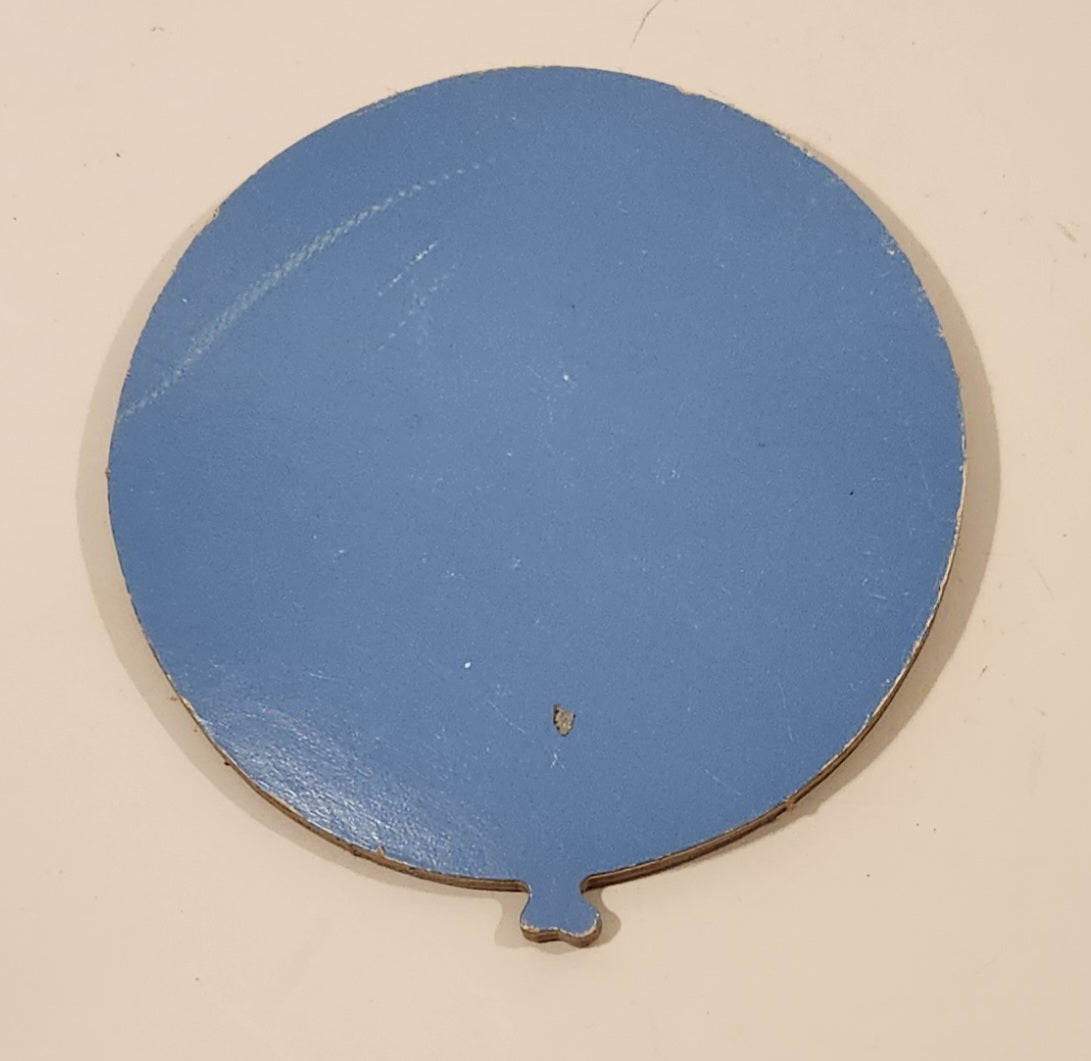 Vintage Walt Disney Productions Pluto's Balloon Blue Cardboard Wall De ...