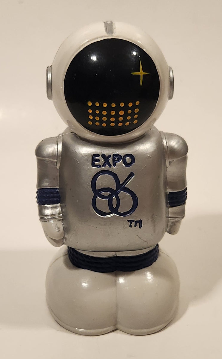 1986 Expo 86 Vancouver Ernie The Astronaut 5 3/4" Tall Vinyl Coin Bank ...