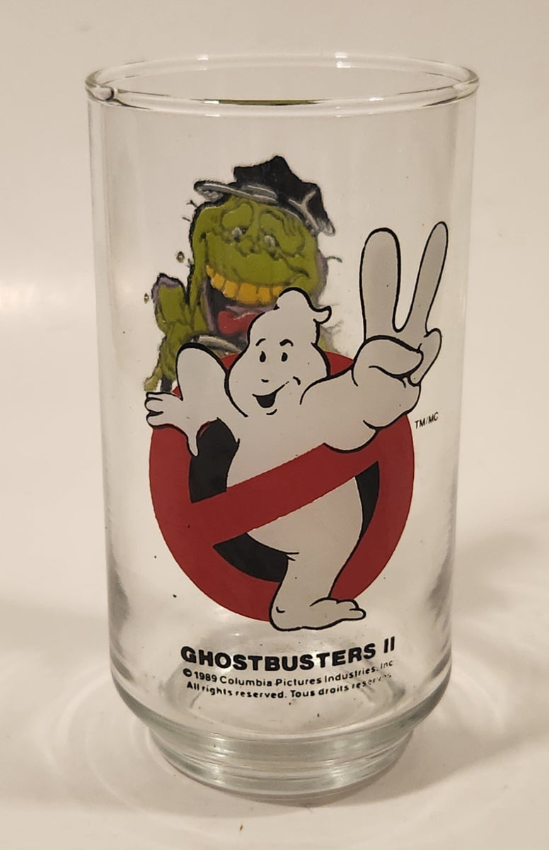 1989 Columbia Pictures Ghostbusters II Slimer Driving Bus 5" Tall Glas ...