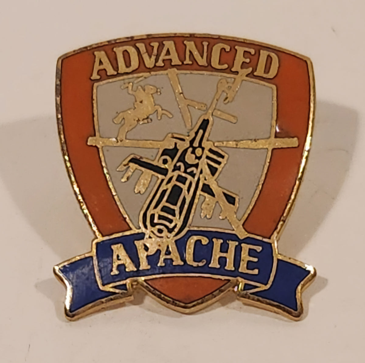 Vintage Advanced Apache Helicopter Enamel Metal Lapel Pin – Treasure ...