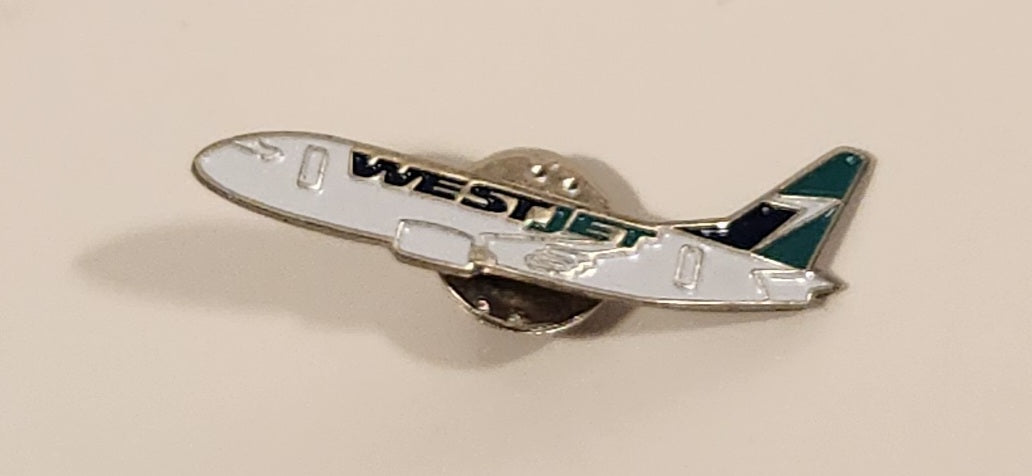 WestJet Boeing 737 Enamel Metal Lapel Pin – Treasure Valley Antiques ...
