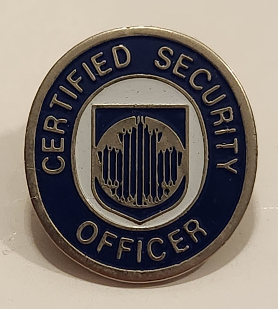 Certified Security Officer Enamel Metal Lapel Pin – Treasure Valley ...