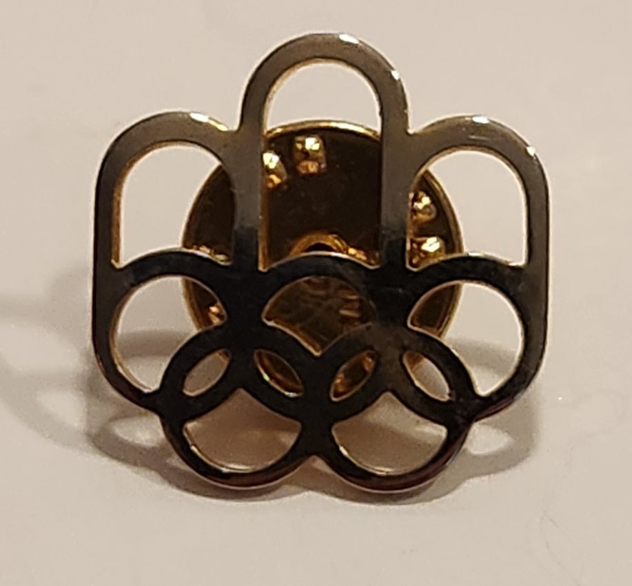 1976 Montreal Olympic Games Rings Gold Tone Metal Lapel Pin – Treasure ...