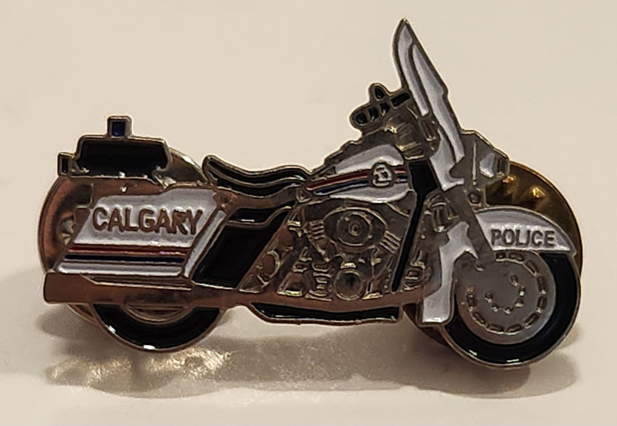 Calgary Police Motor Cycle Enamel Metal Lapel Pin – Treasure Valley ...