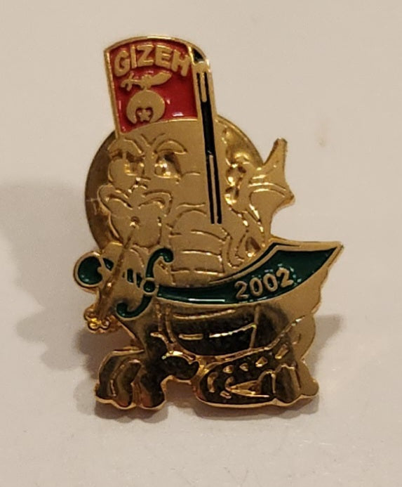 Gizeh Shriners 2002 Stanley Yee Potentate Enamel Metal Lapel Pin ...