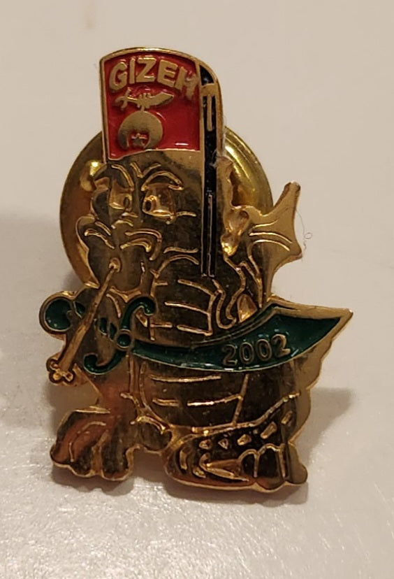 Gizeh Shriners 2002 Stanley Yee Potentate Enamel Metal Lapel Pin ...
