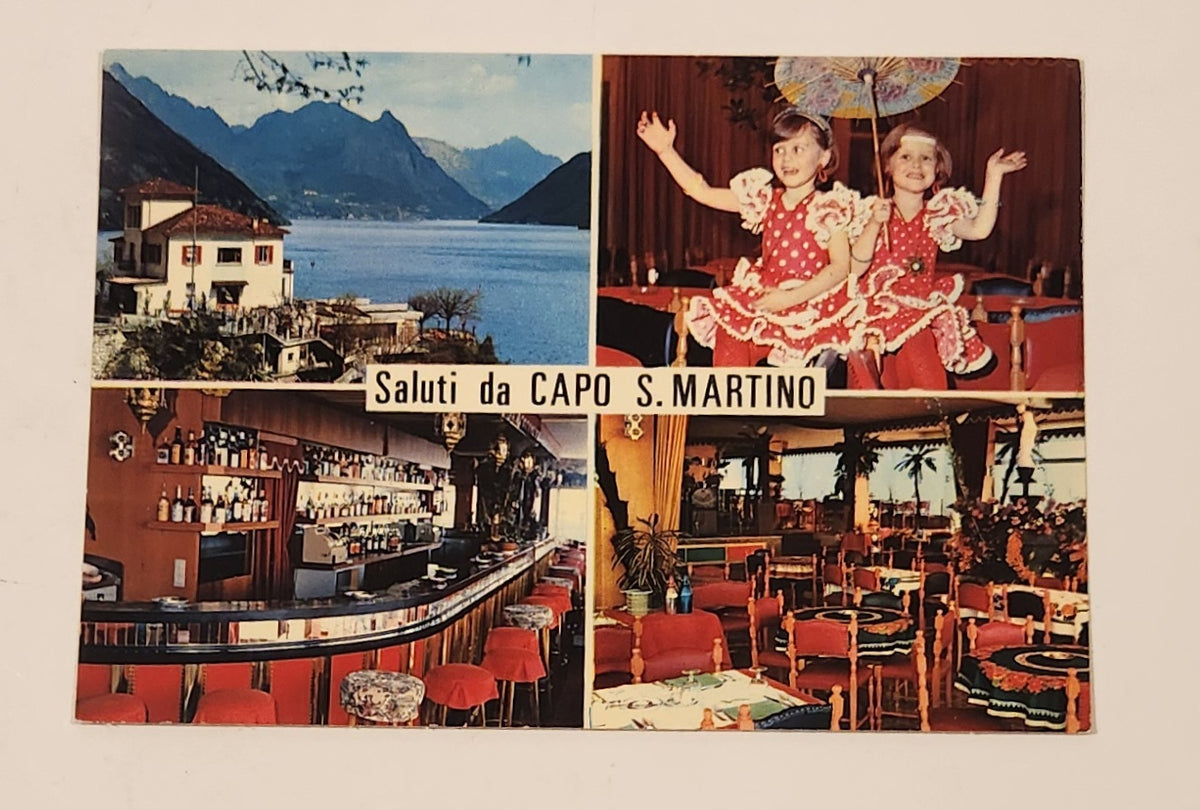 Vintage Saluti da Capo San. Martino Bar Restaurant Postcard – Treasure ...