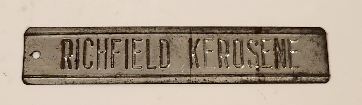 Rare Antique Richfield Kerosene Metal Pump Tag Sign – Treasure Valley ...