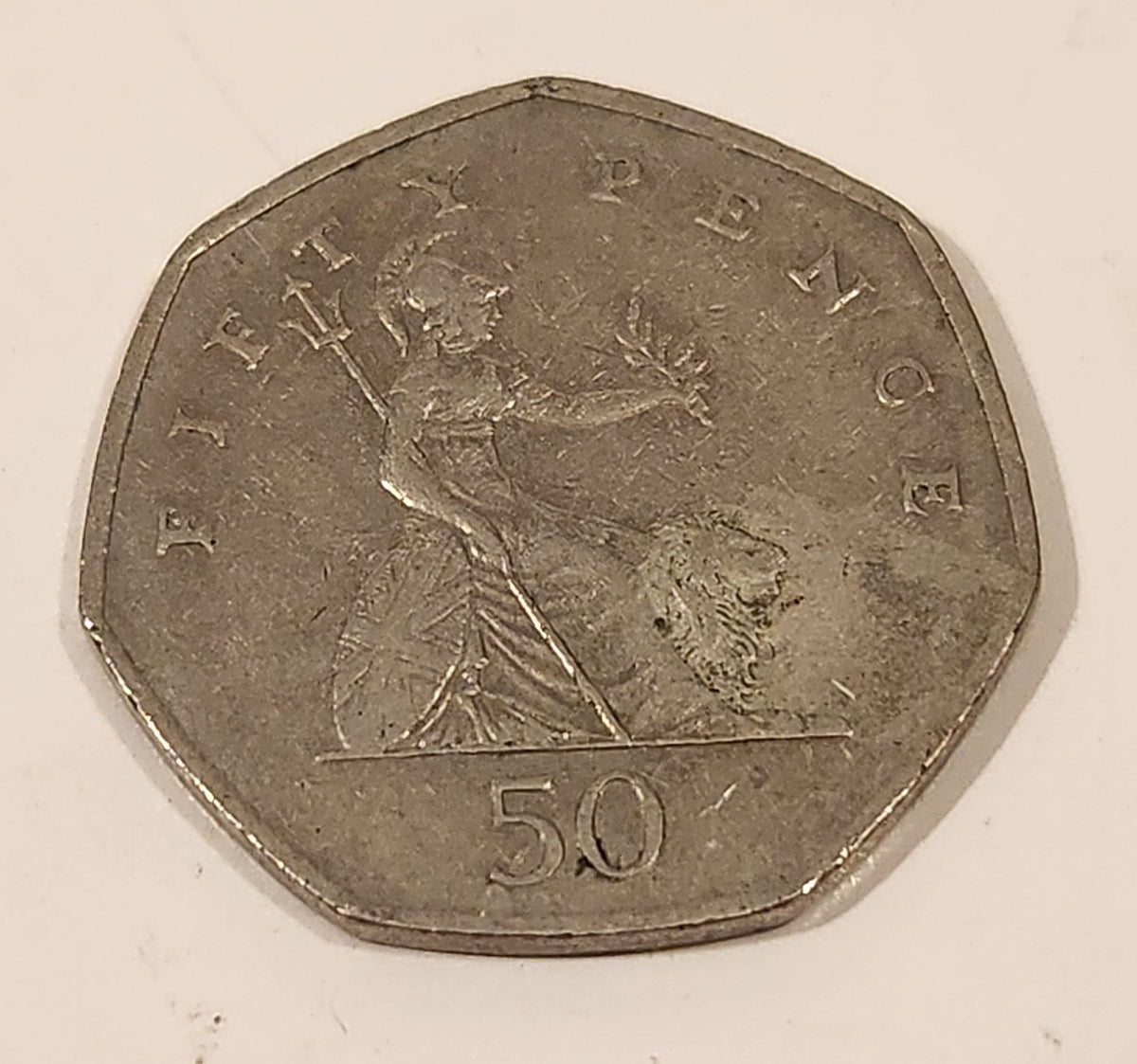 1997 Great Britain Queen Elizabeth II Fifty Pence 50p Metal Coin ...