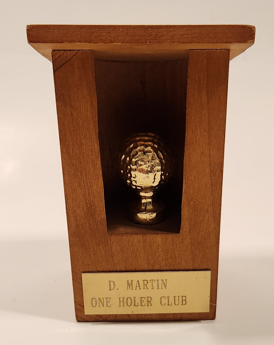 One Holer Club Outhouse Shaped Wood Golf Trophy Award – Treasure Valley ...