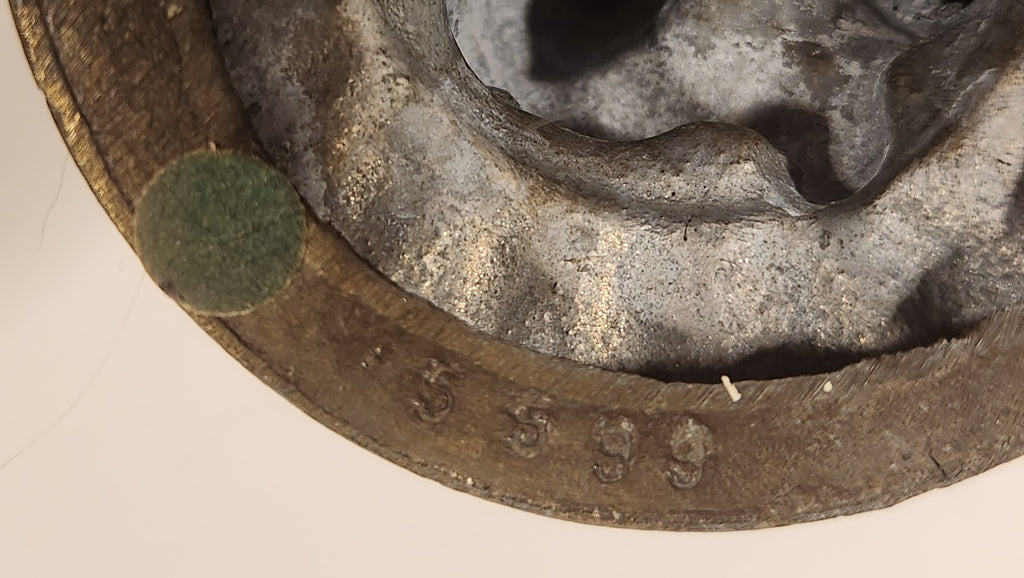 Antique 1930s 5599 Kintaro Boy Cherub Riding Koi Fish Brass and Crysta ...