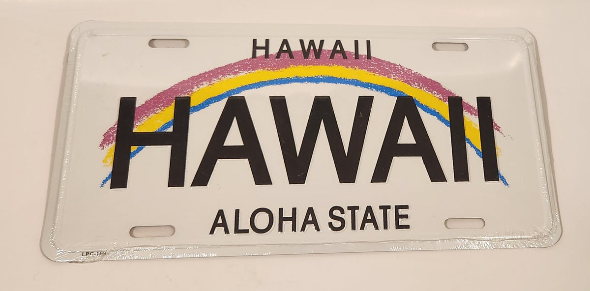 Hawaii Aloha State Metal Novelty License Plate Tag New in Plastic ...