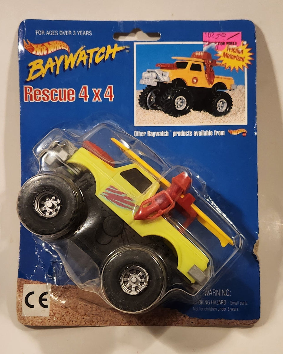 1995 Hot Wheels Baywatch Rescue 4x4 Truck Friction Motorized Die Cast ...