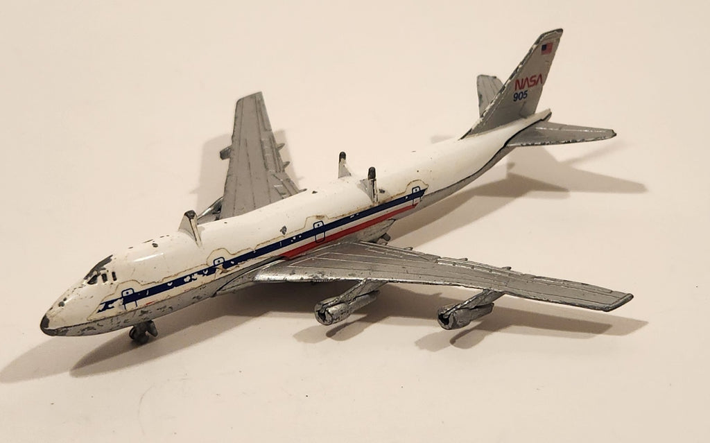 Vintage Lintoy Boeing 747 NASA 905 White Die Cast Toy Aircraft ...