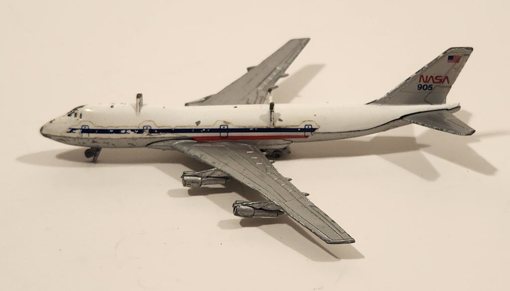 Vintage Lintoy Boeing 747 NASA 905 White Die Cast Toy Aircraft ...