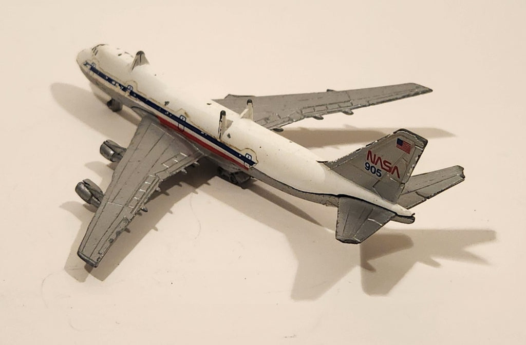 Vintage Lintoy Boeing 747 NASA 905 White Die Cast Toy Aircraft ...