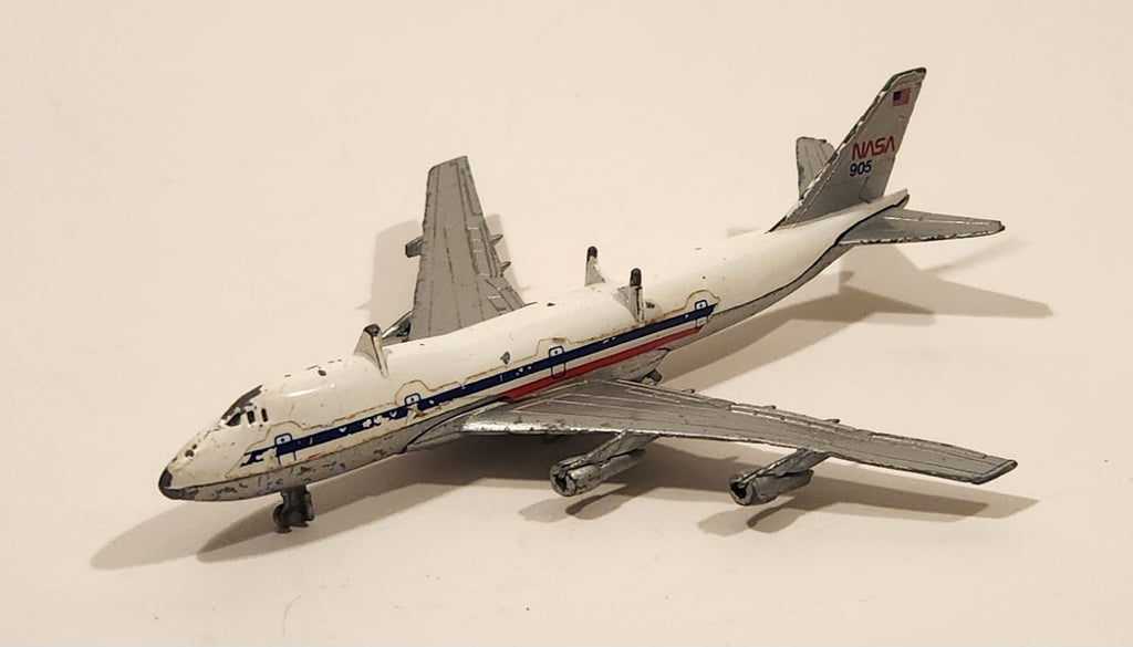 Vintage Lintoy Boeing 747 NASA 905 White Die Cast Toy Aircraft ...