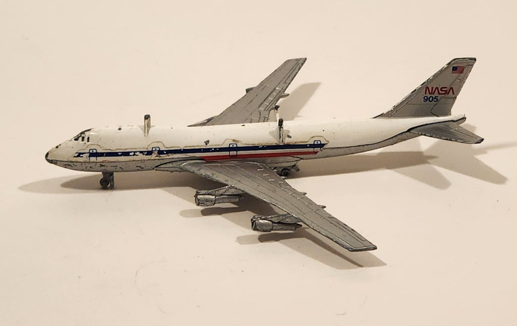 Vintage Lintoy Boeing 747 NASA 905 White Die Cast Toy Aircraft ...