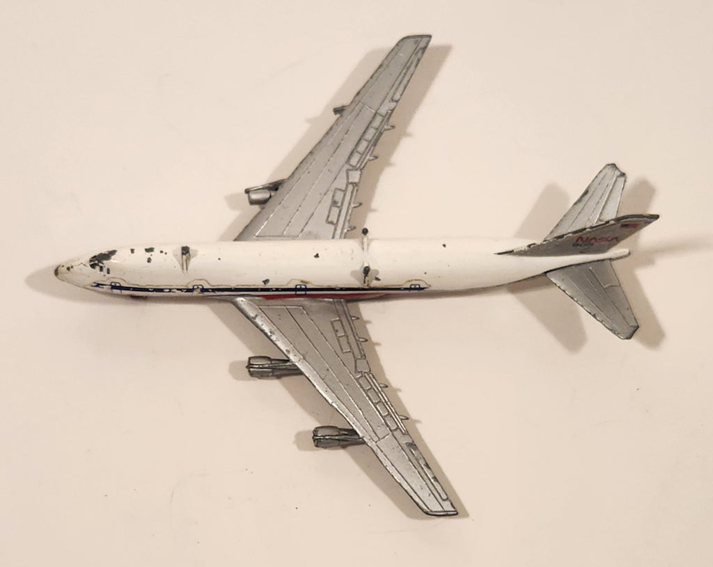 Vintage Lintoy Boeing 747 NASA 905 White Die Cast Toy Aircraft ...