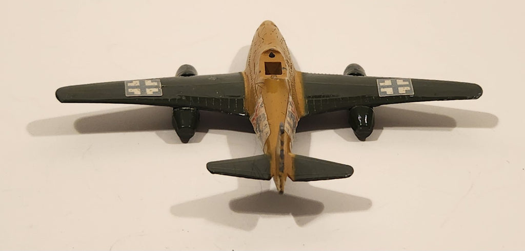 Lintoy Messerschmitt ME-262 Green and Beige WWII Die Cast Toy Aircraft ...