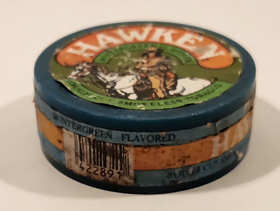 RARE Vintage Hawken Wintergreen Flavored Rough Cut Smokeless Tobacco P ...