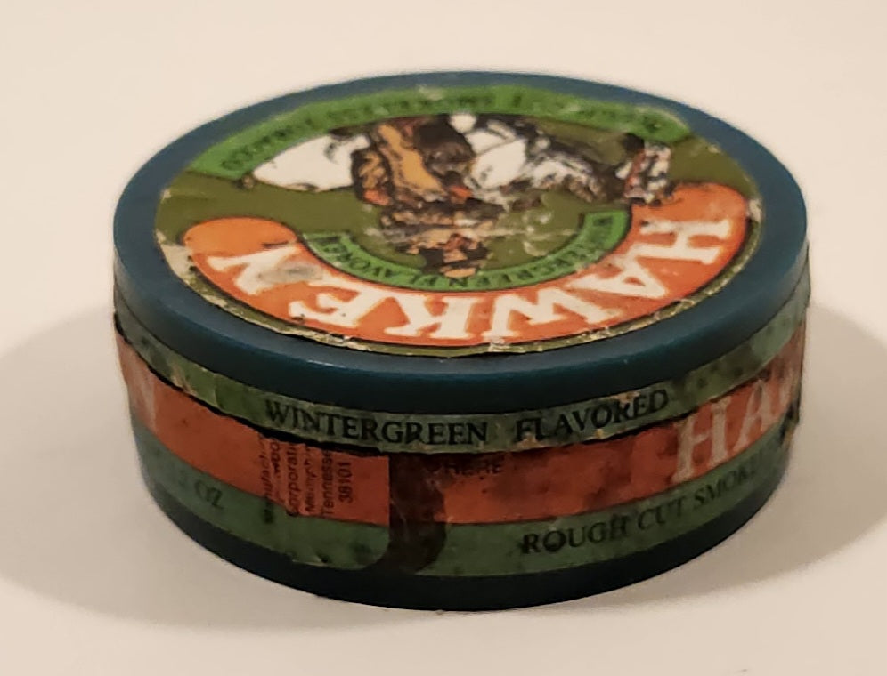 RARE Vintage Hawken Wintergreen Flavored Rough Cut Smokeless Tobacco P ...