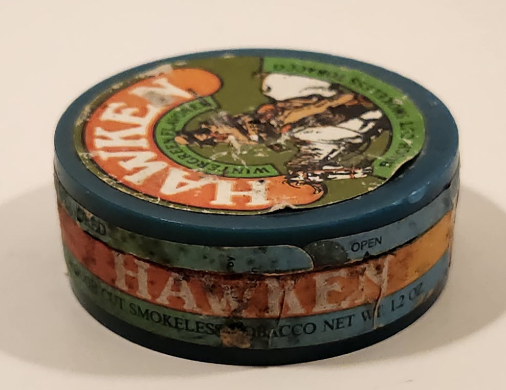 RARE Vintage Hawken Wintergreen Flavored Rough Cut Smokeless Tobacco P ...