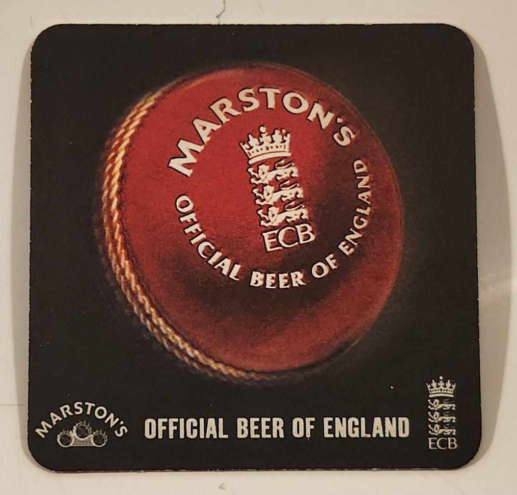 Marston's Official Beer Of England Paper Beverage Drink Coaster ...