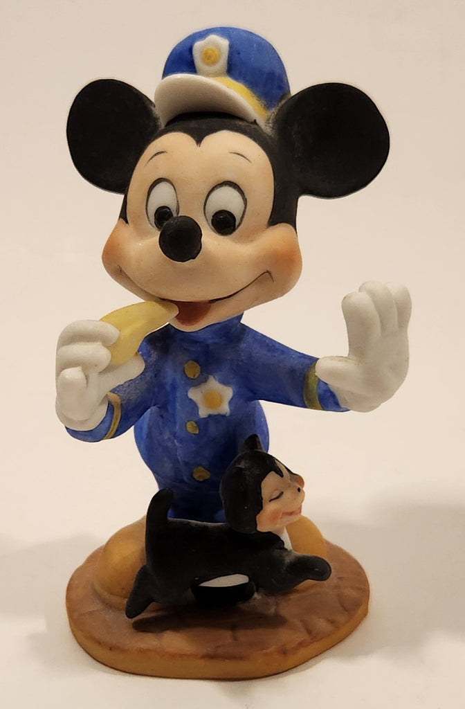 Vintage Walt Disney Productions Mickey Mouse Police Officer Blowing Wh ...