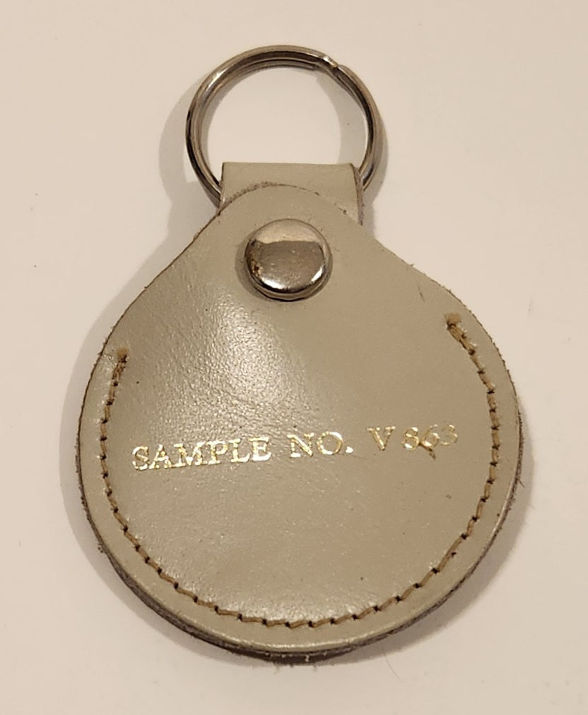 Vintage Salesman Sample No. V 863 Grey Leather Fob Keychain Ring ...