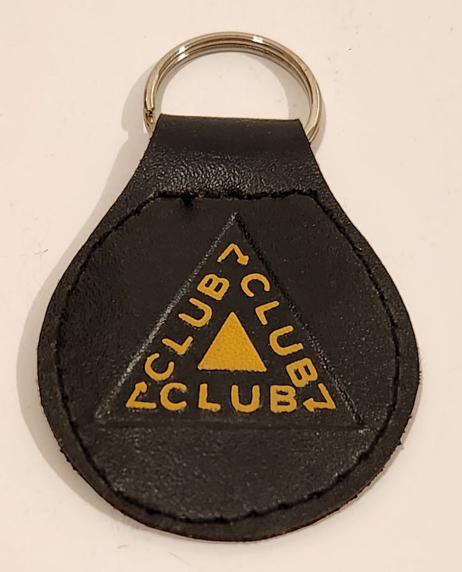 Vintage Triangle Club Leather Fob Keychain Ring – Treasure Valley ...