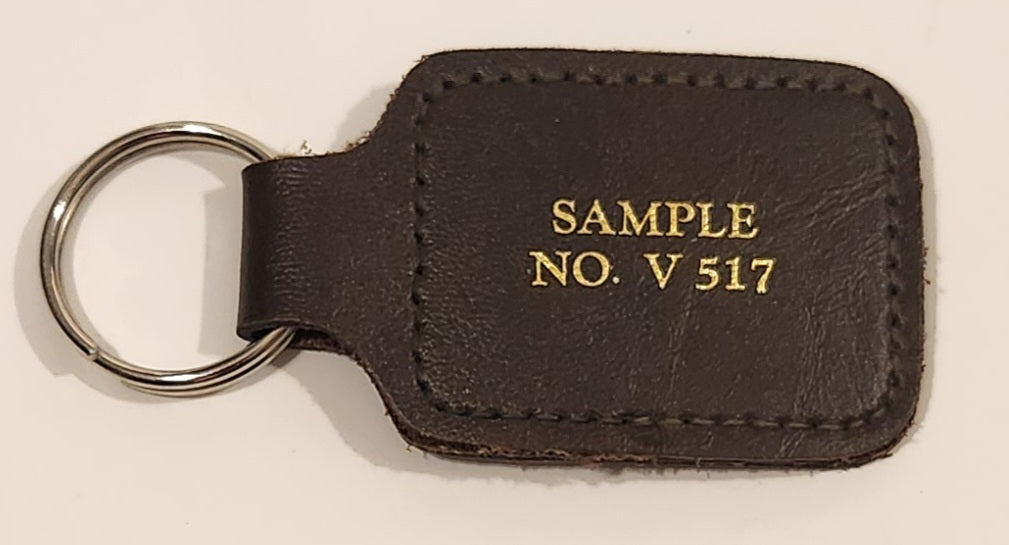 Vintage Salesman Sample No. V 517 Leather Fob Keychain Ring – Treasure ...