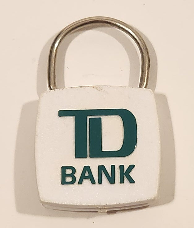 TD Toronto Dominion Bank Plastic Fob Keychain Key Holder – Treasure ...