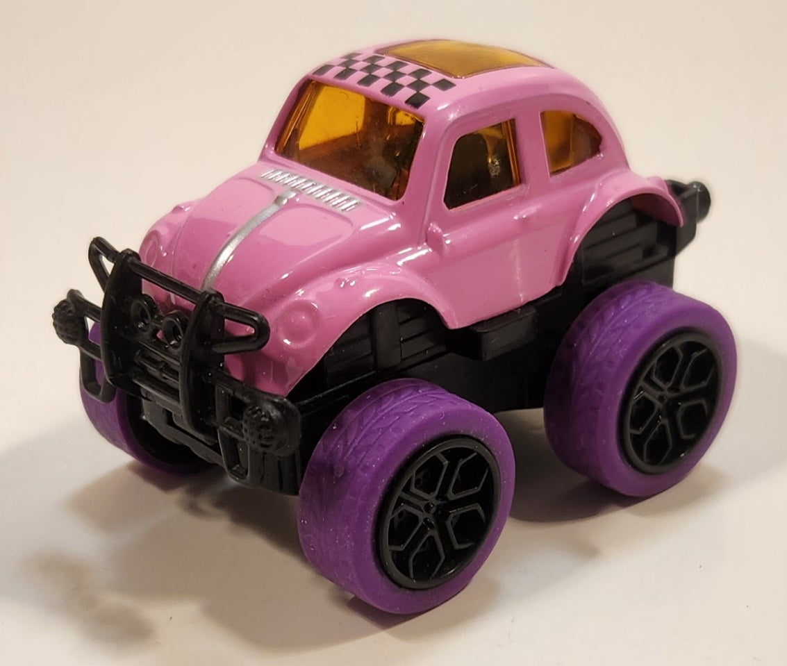 Mini Q VW Bug Pink Pull Back Die Cast Toy Car Vehicle – Treasure Valley ...