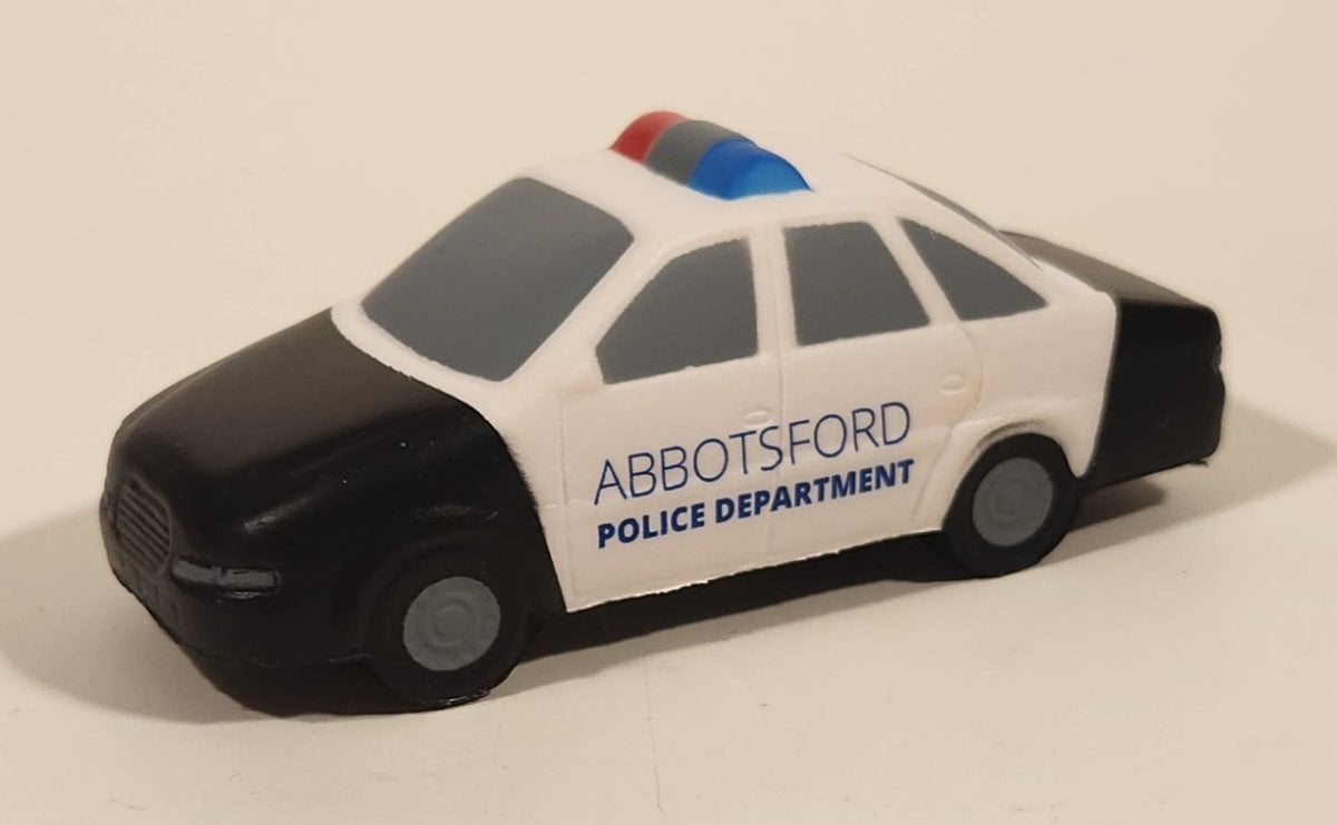 Abbotsford Police Department Black and White 4 1/2" Long Foam Toy Car ...