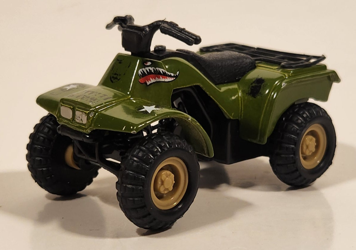 Maisto Quad ATV 4 Wheeler Army Green Pullback Die Cast Toy All Terrain ...