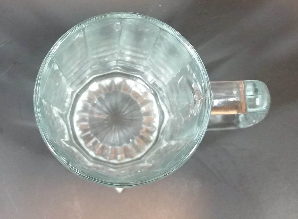 Vintage Clear Glass RCMP Royal Canadian Mounted Police Pewter Crest Be ...