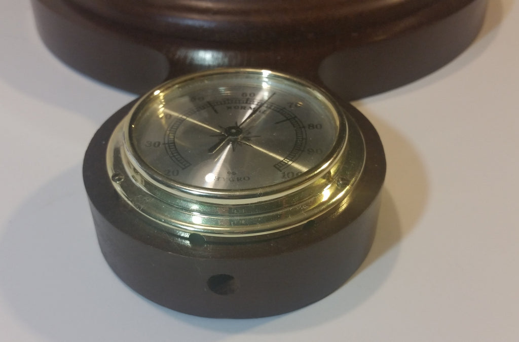 Mid-Century Japan made German Banjo Style Barometer Weather Station Li ...