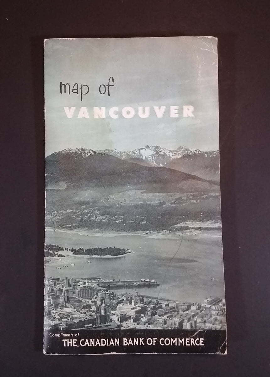 Rare 1945 Canadian Bank of Commerce Promotional Vancouver Location Map ...