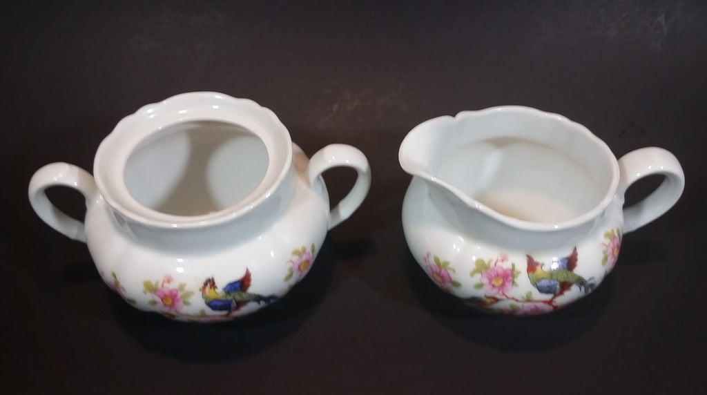 Vintage 1940s PK Unity Germany Birds of Paradise Creamer and Sugar Bow ...