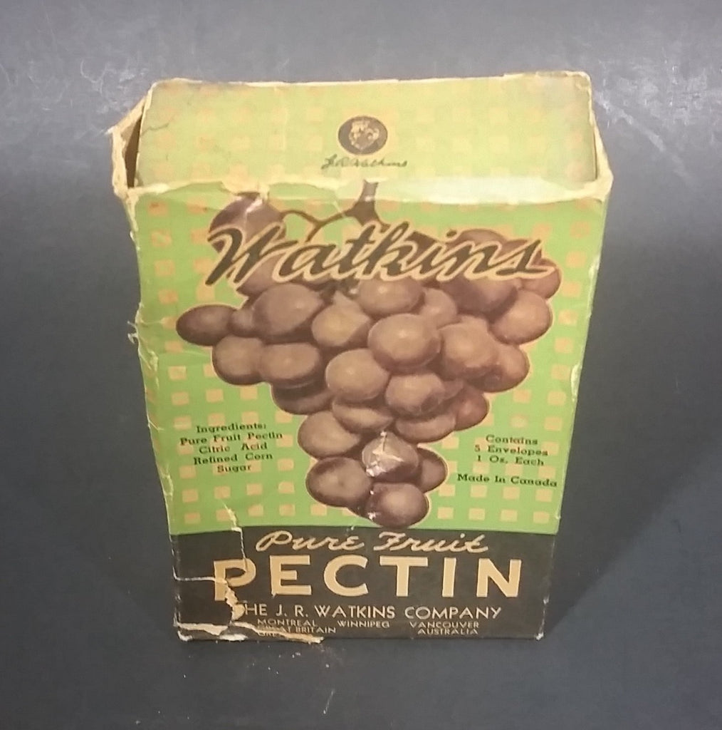1920s Watkins Pectin Paper Cardboad Advertising Box with Original Cont ...