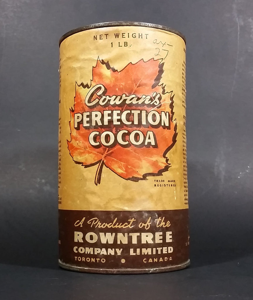Antique 1920s Rowntree Cowan's Perfection Cocoa Tin – Treasure Valley ...