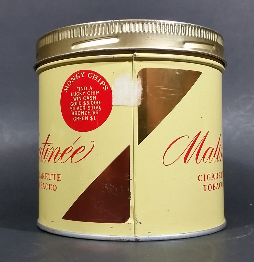 Vintage 1969 Matinee Cigarette Tobacco Tin Imperial Tobacco Money Chip ...