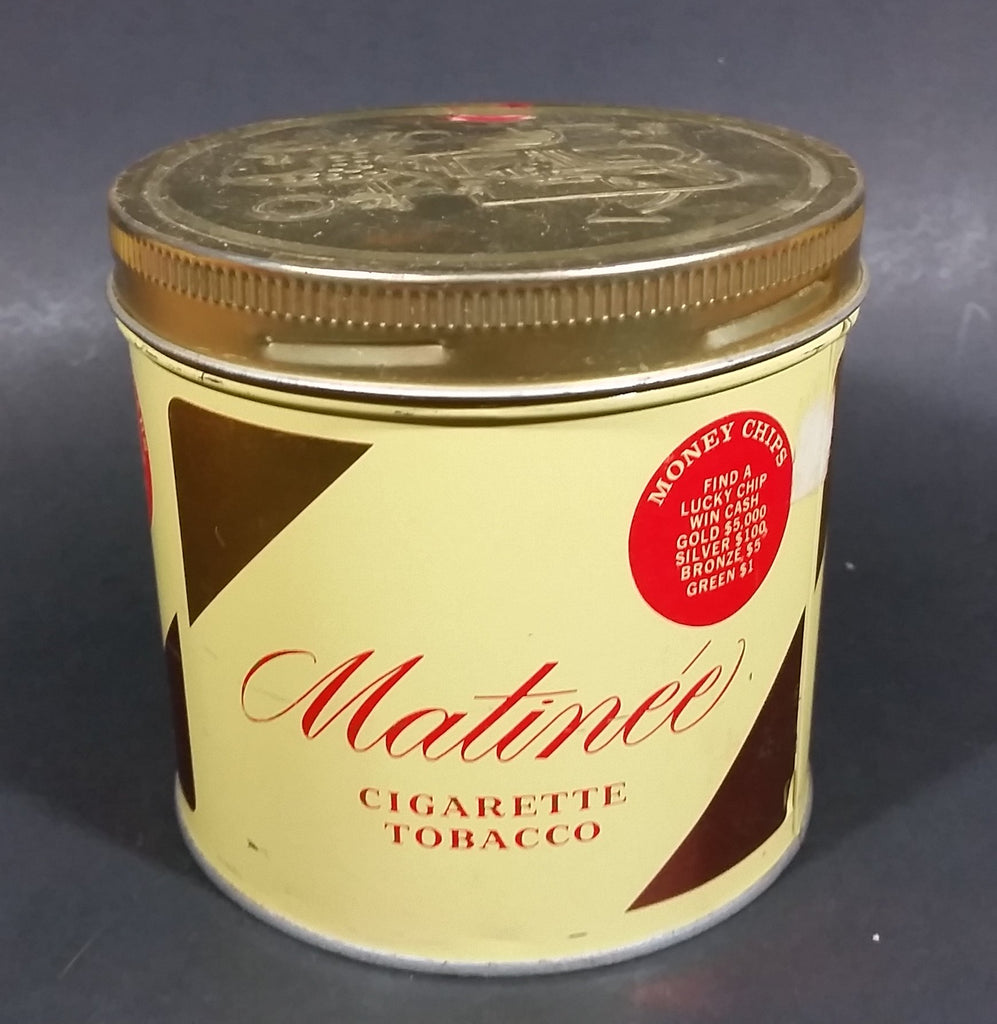 Vintage 1969 Matinee Cigarette Tobacco Tin Imperial Tobacco Money Chip ...