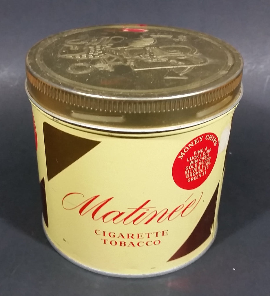 Vintage 1969 Matinee Cigarette Tobacco Tin Imperial Tobacco Money Chip ...