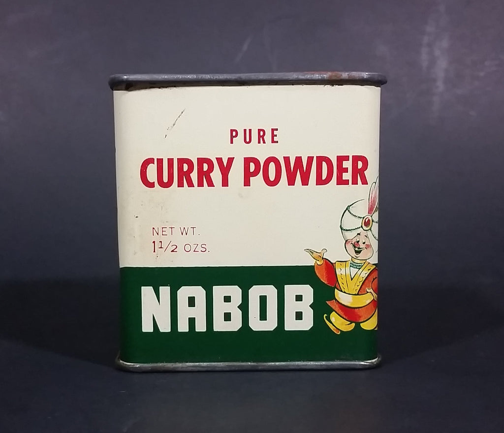 1950s Nabob Foods Vancouver Pure Curry Powder Spice Tin - Still has pr ...
